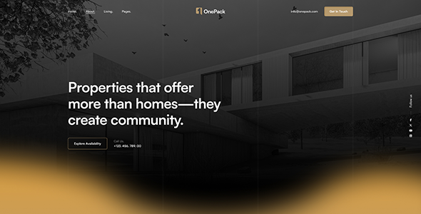 OnePack - Real Estate & Property Construction WordPress Theme by Case-Themes