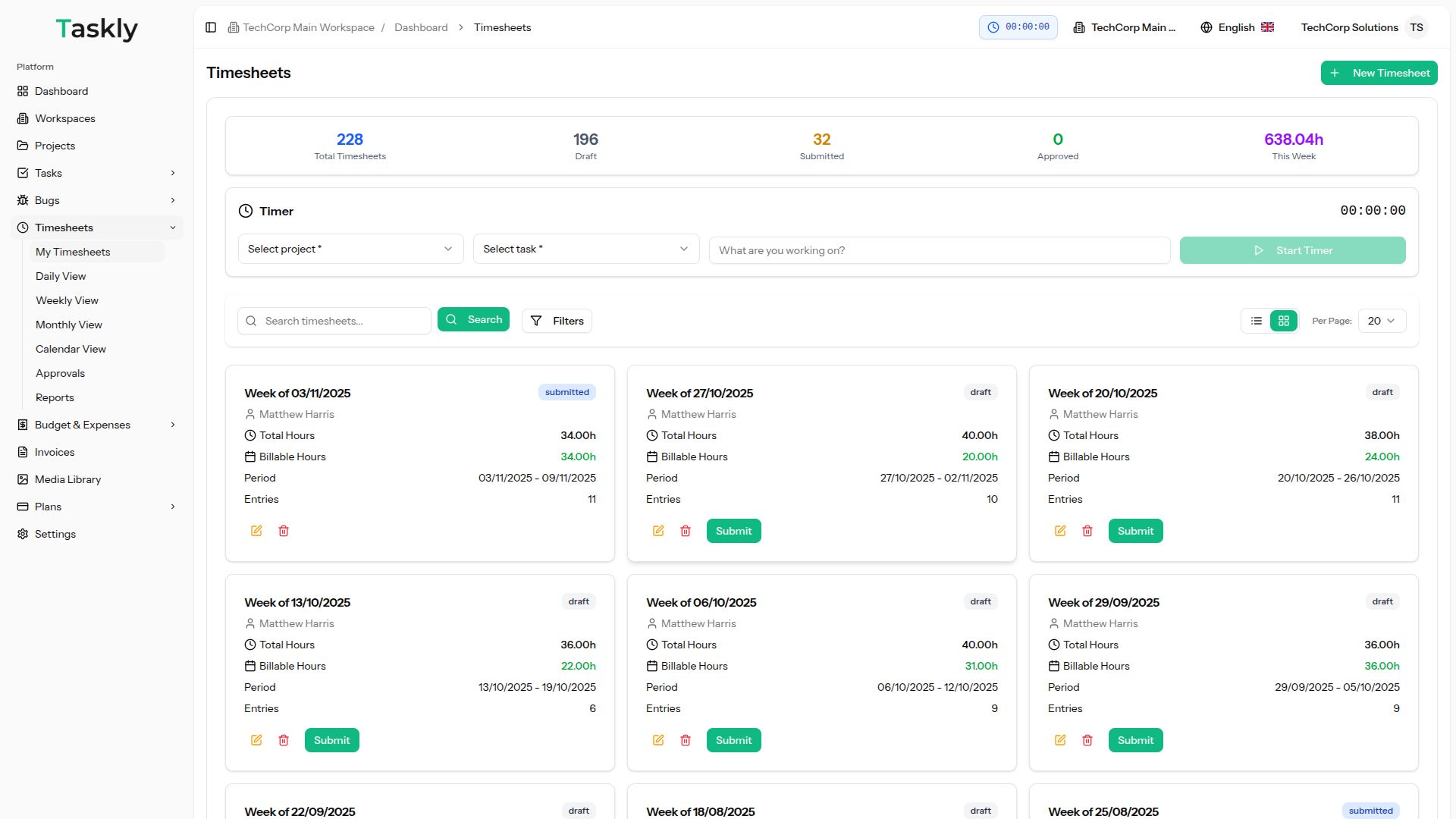 TASKLY SaaS – Project Management Tool by WorkDo | CodeCanyon