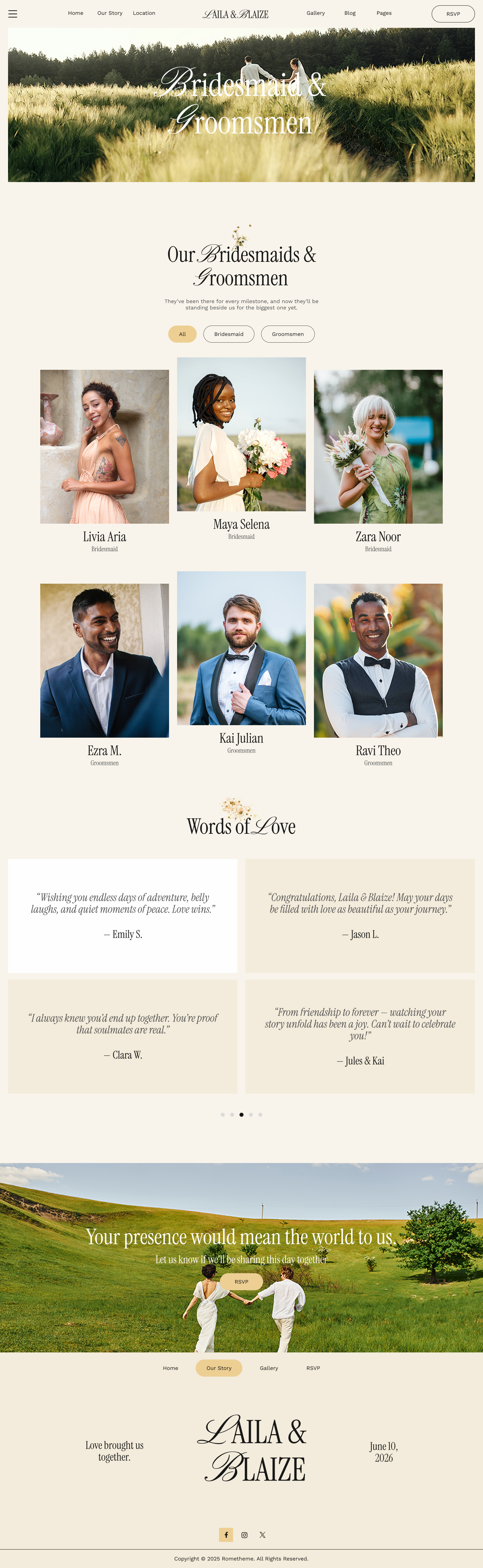 Laila & Blaize - Wedding Invitation Figma by Rometheme | ThemeForest