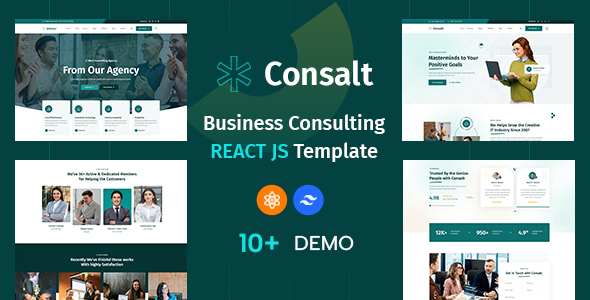 Consalt – Business Corporate & Finance Consulting React JS Template by Dreamit-Solution