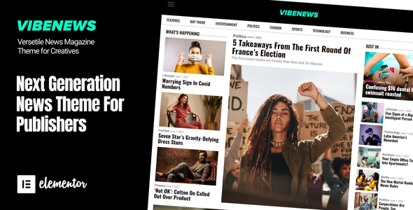Vibenews - Newspaper & Magazine WordPress Theme by Gossip-Themes ...