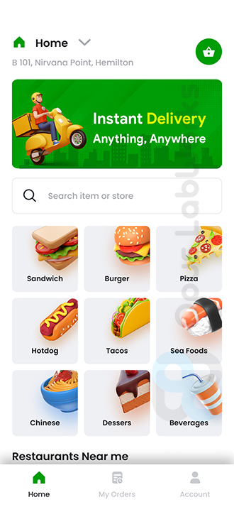 6 App Template| Multi-Vendor Food Ordering| Food Delivery| UberEats ...
