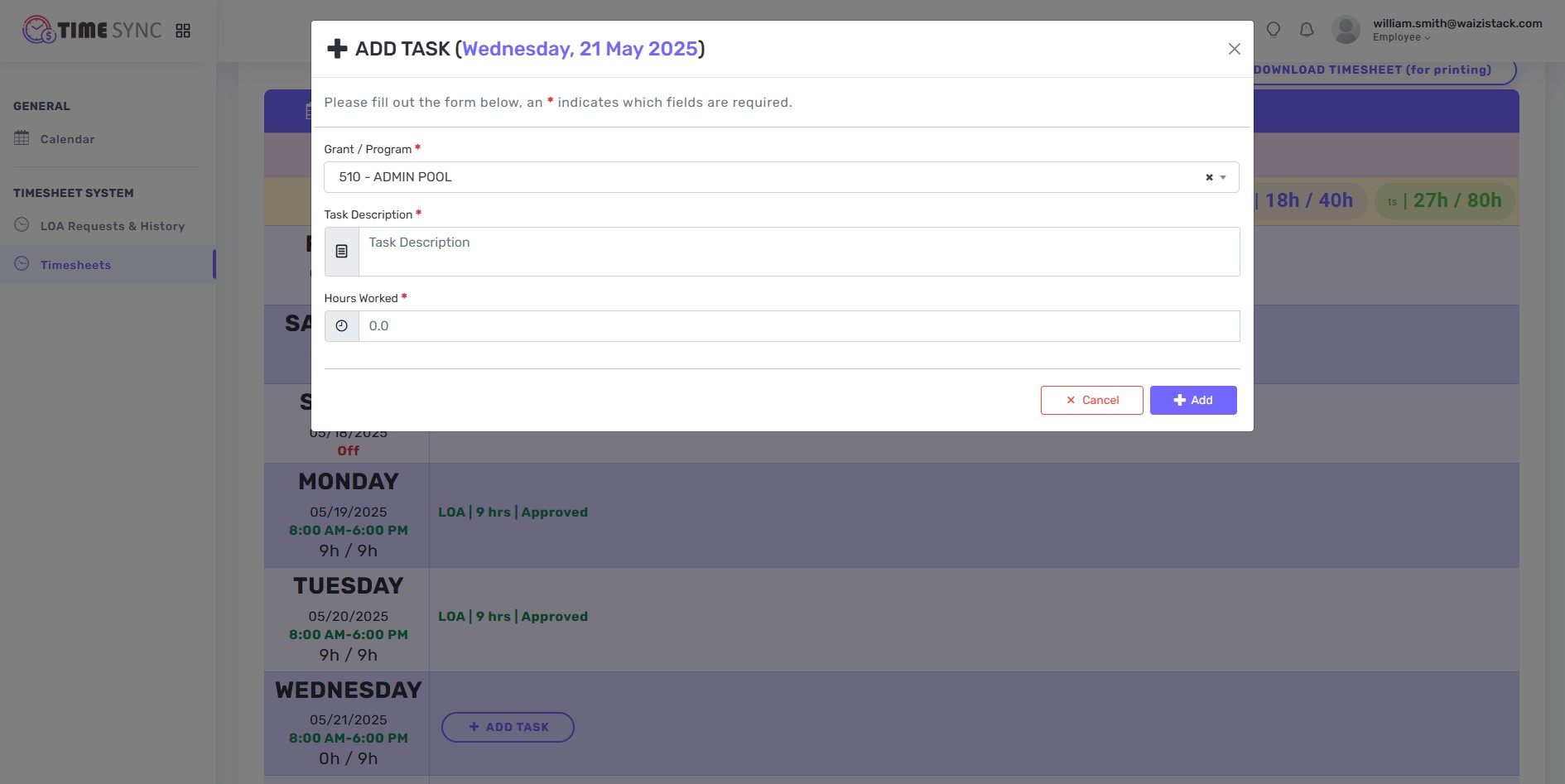 TimeSync – Timesheet & LOA Management (.NET 9 - Razor Pages - C#) by ...