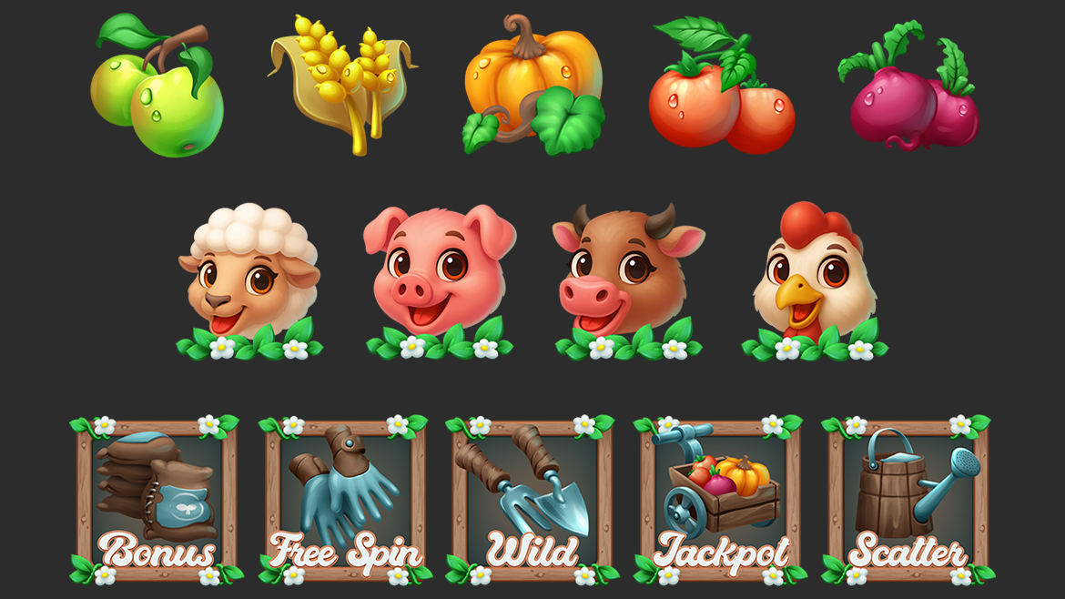 HTML Responsive Slot • Farm Slot Casino Game by Master_Key | CodeCanyon