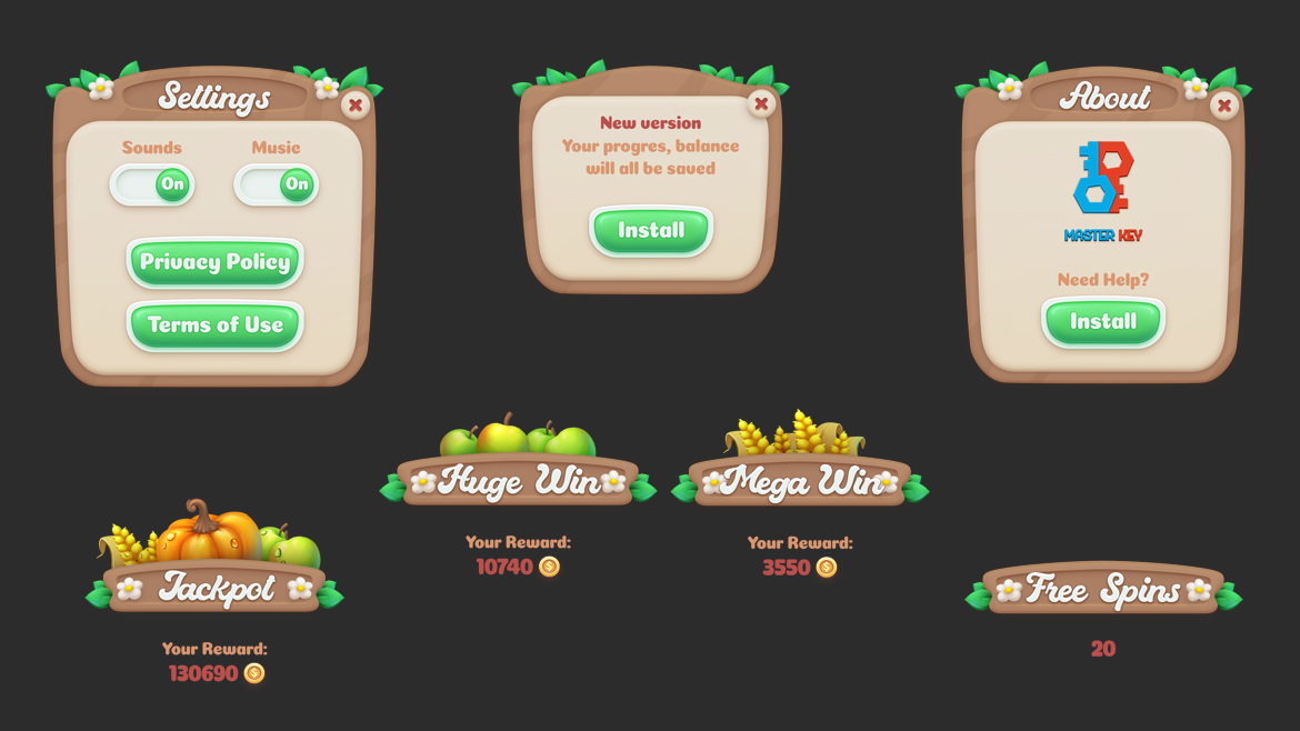 HTML Responsive Slot • Farm Slot Casino Game by Master_Key | CodeCanyon