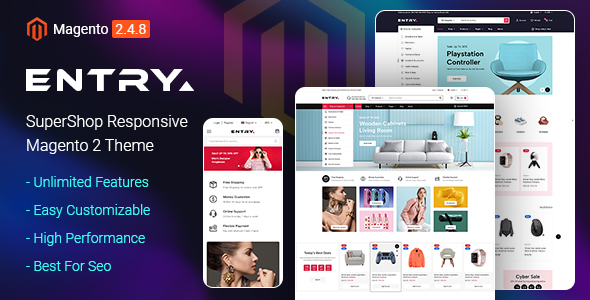 Entry - SuperShop Responsive Magento 2 Theme by magentech | ThemeForest