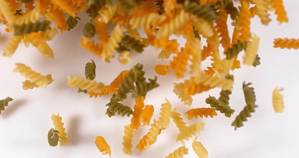 Pasta falling, Slow Motion 4K, Stock Footage | VideoHive