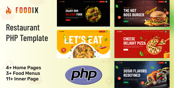 Foodix - Fast Foods & Restaurants PHP Template by Robert_Biswas ...