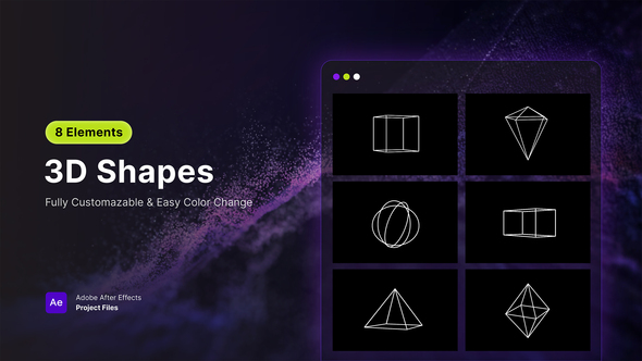 3D Shapes, After Effects Project Files | VideoHive