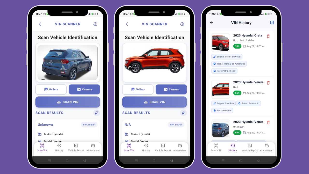 AI-Powered VIN Scanner Flutter App | Vehicle Identification Number (VIN ...