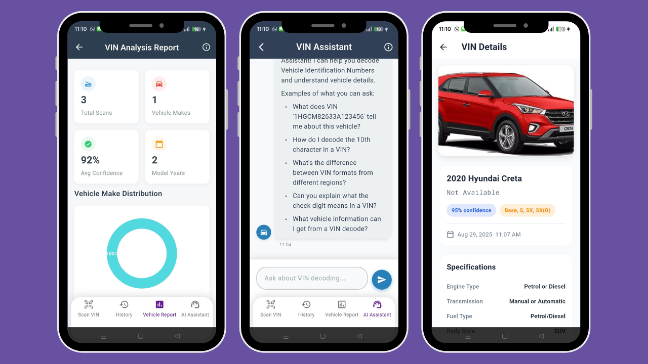 AI-Powered VIN Scanner Flutter App | Vehicle Identification Number (VIN ...