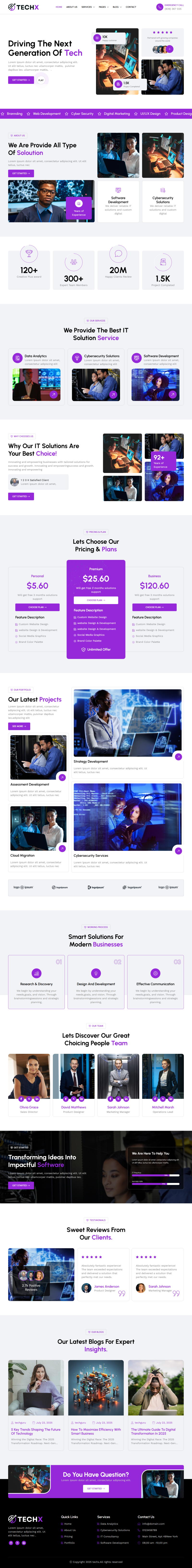 TechX - IT Solutions & Services Company Elementor Template Kit by kitMama