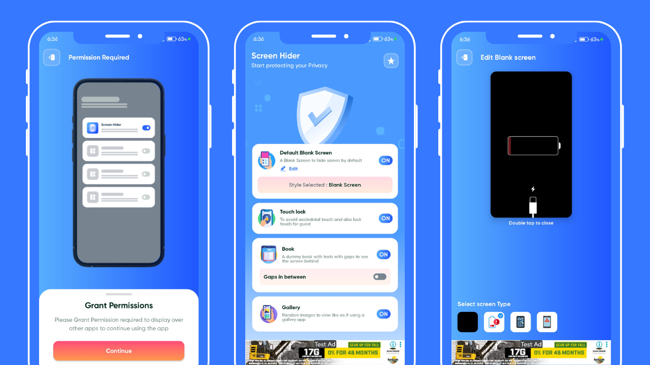 Hide Screen with Tools AdMob Facebook Ads Android by MJAppsStudio ...