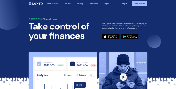 Lonyo - Software, SaaS & Startup WordPress Theme by mthemeus | ThemeForest