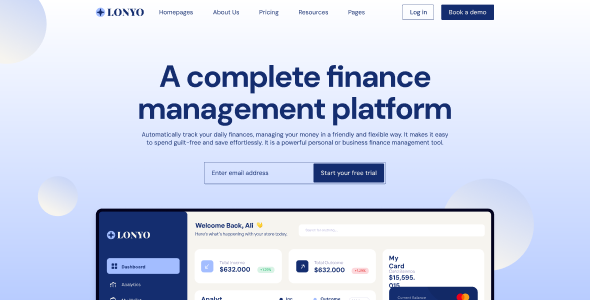 Lonyo - Software, SaaS & Startup WordPress Theme by mthemeus | ThemeForest