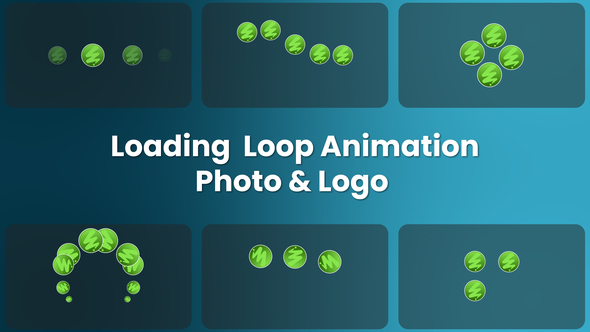 Loading Loop Animation Logo and Photo, After Effects Project Files