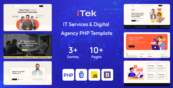 ITek - IT Services & Digital Agency PHP Template by Thememx | ThemeForest