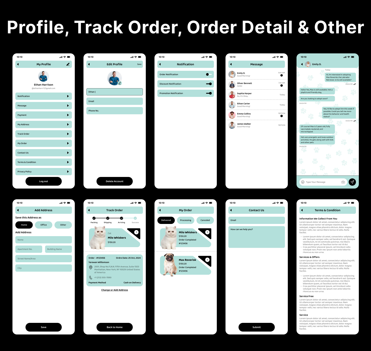 FurNest - Pet Shop eCommerce Flutter Mobile App Template | Android ...