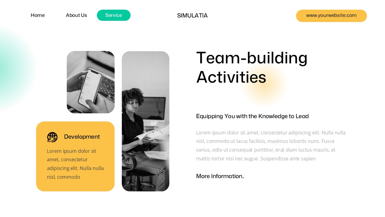 Simulatia Training & Development Powerpoint Template, Presentation ...