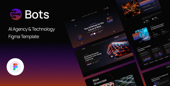 BOTS - AI Agency & Technology Figma Template by zcubethemes | ThemeForest