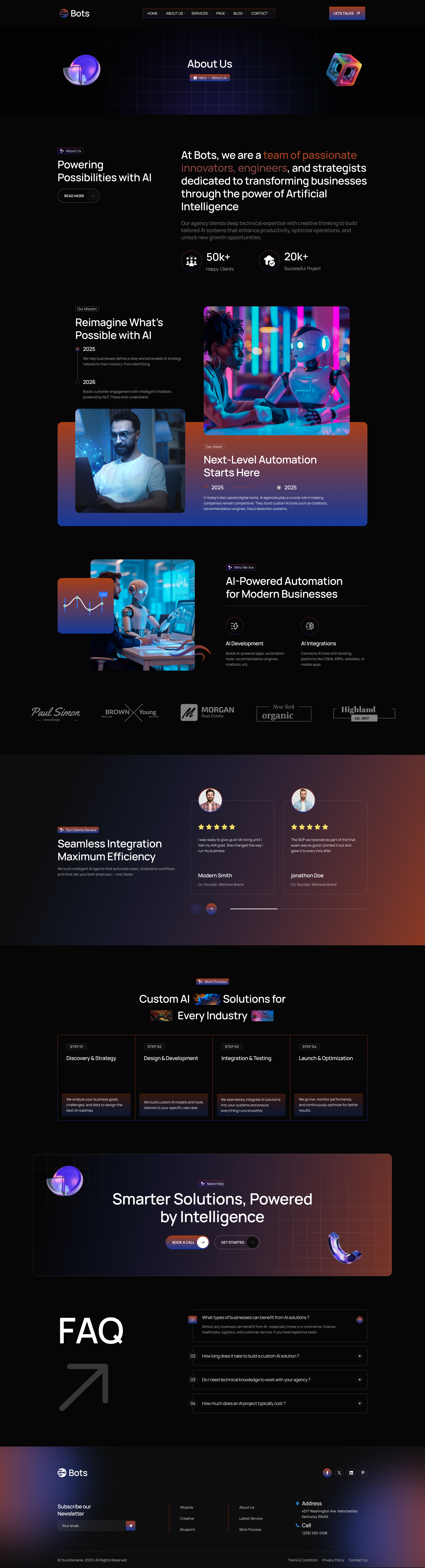 BOTS - AI Agency & Technology Figma Template by zcubethemes | ThemeForest