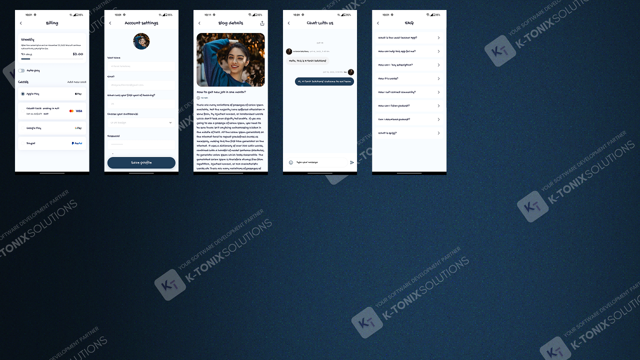 Mentor Pod | Membership App for Early Career Teachers Flutter UI Kit by ...