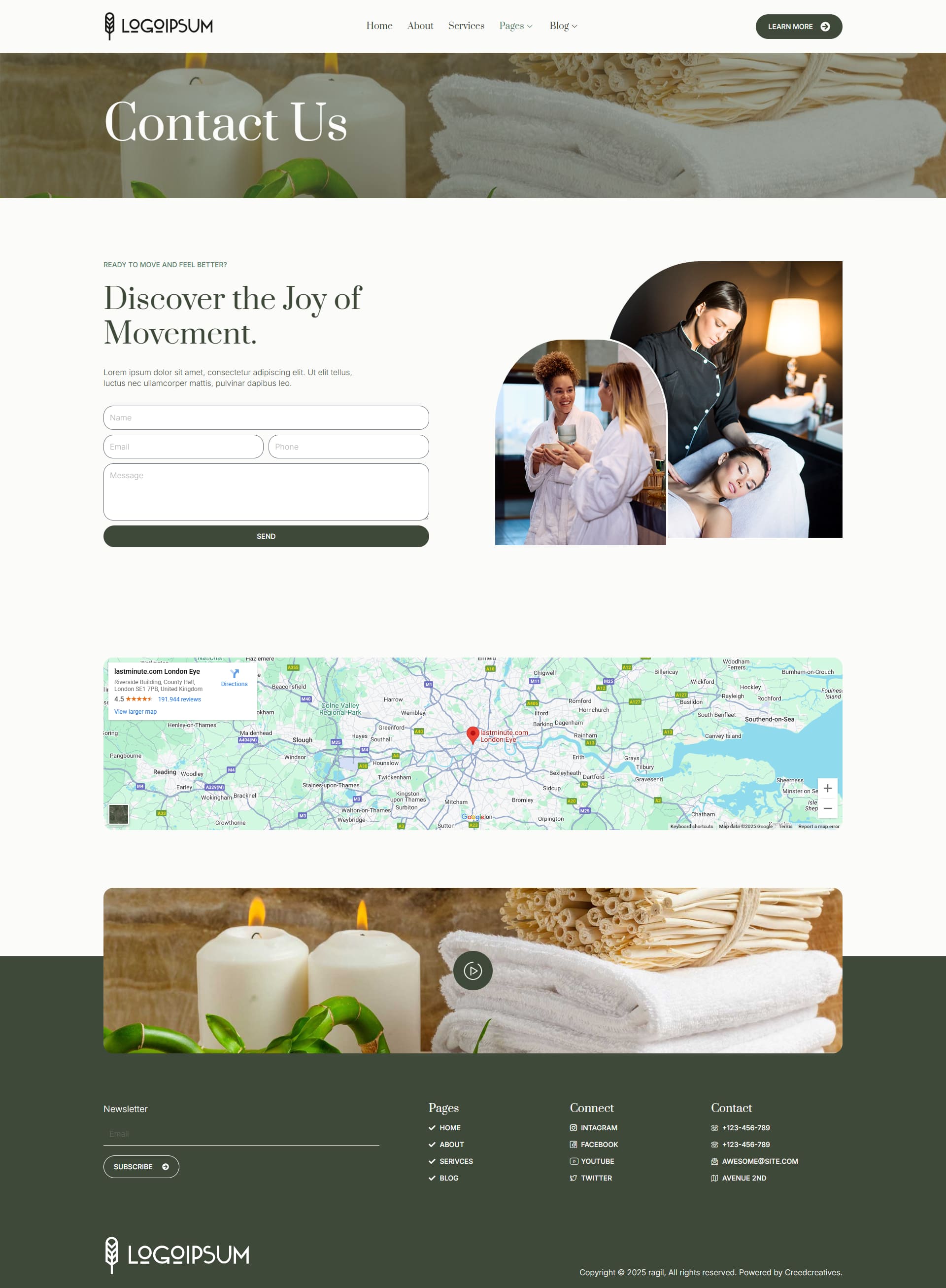 Ragil - Spa & Wellness Elementor Pro Template Kit by creedcreatives