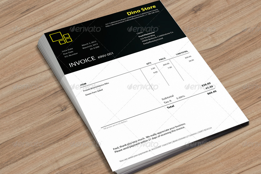 Invoice, Print Templates | GraphicRiver