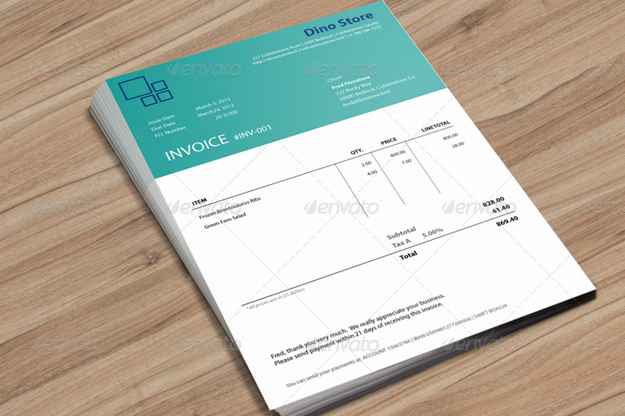 Invoice, Print Templates | GraphicRiver
