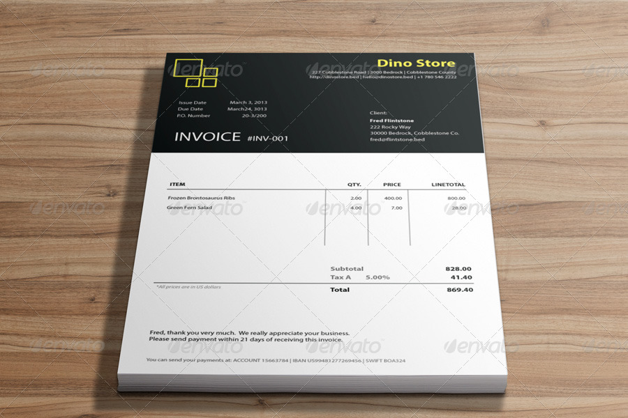 Invoice, Print Templates | GraphicRiver