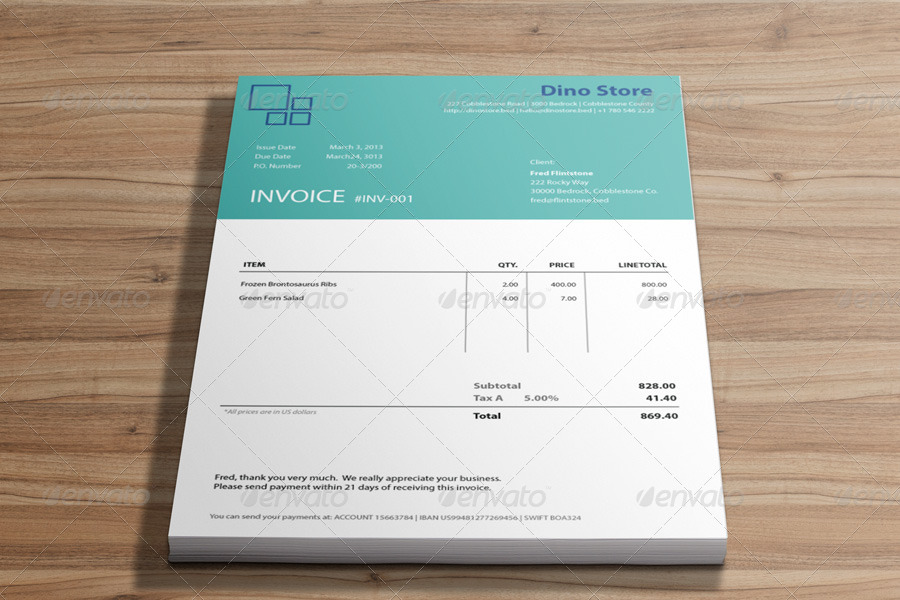 Invoice, Print Templates | GraphicRiver