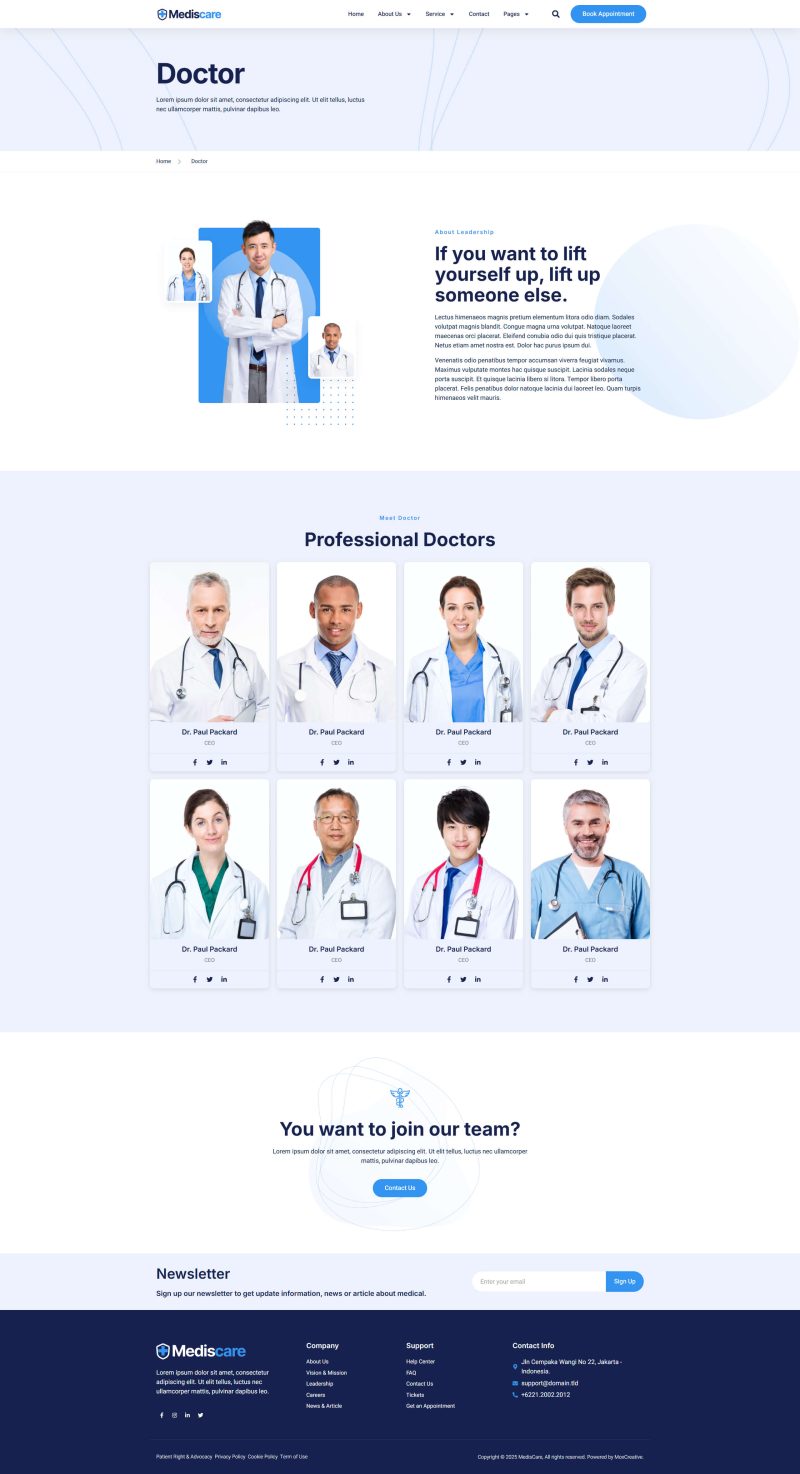 MedisCare - Medical Service Elementor Template Kit by moxcreative ...