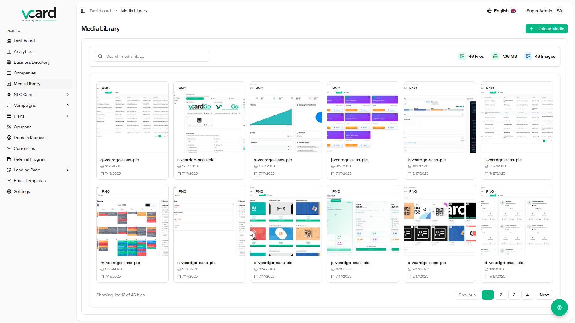 vCard SaaS - Digital Business Card Builder - Bio Links Builder by WorkDo