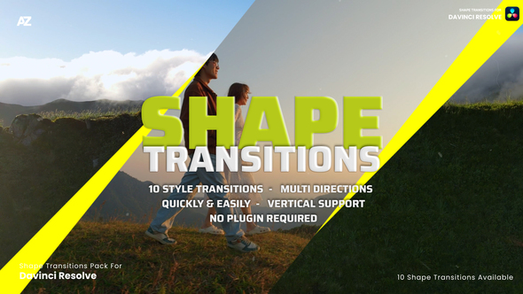 Shape Transitions Pack Davinci Resolve, DaVinci Resolve Templates ...