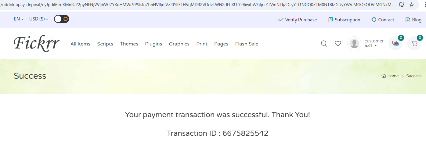 UddoktaPay Payment Gateway Addon for Fickrr by codecanor | CodeCanyon