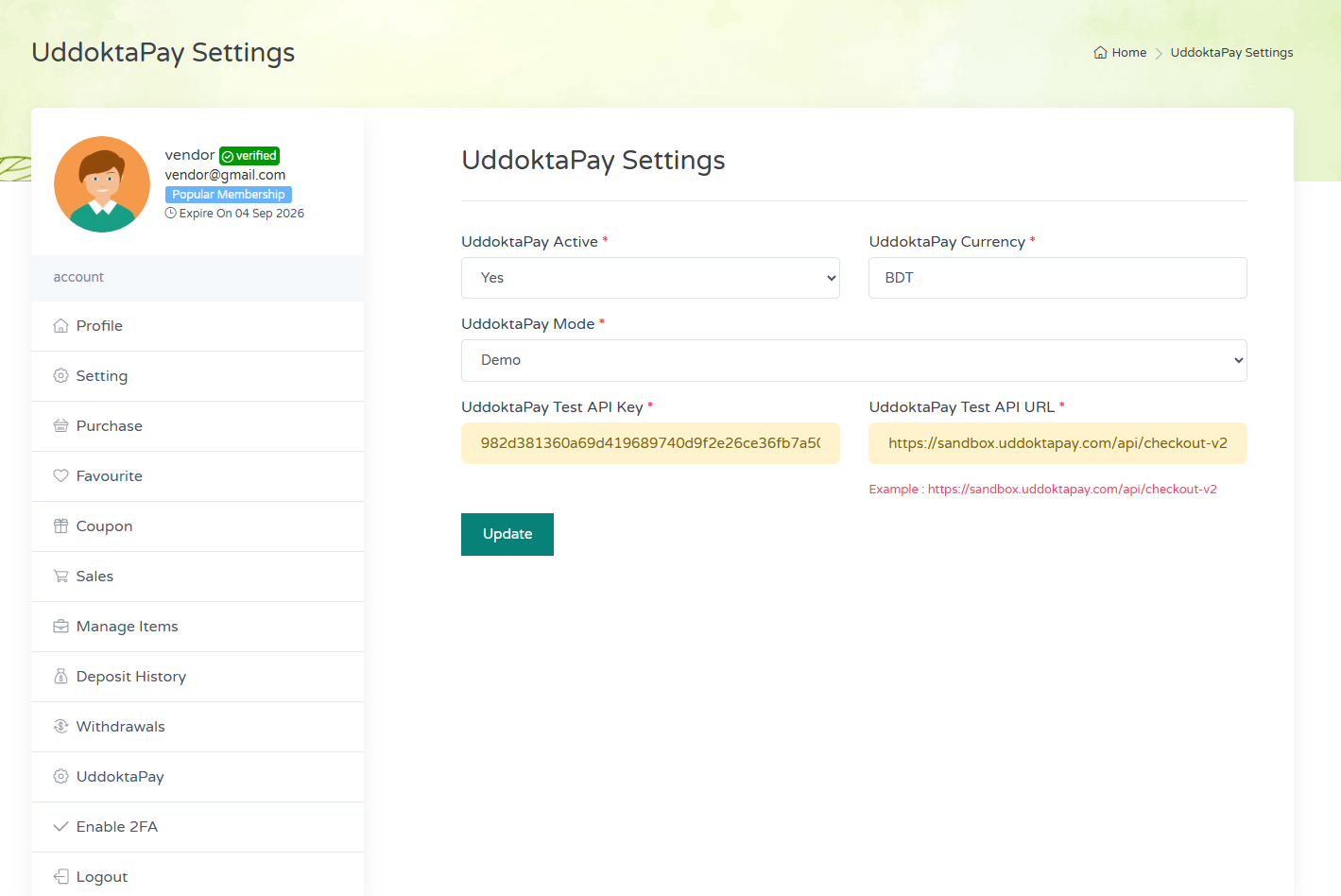 UddoktaPay Payment Gateway Addon for Fickrr by codecanor | CodeCanyon