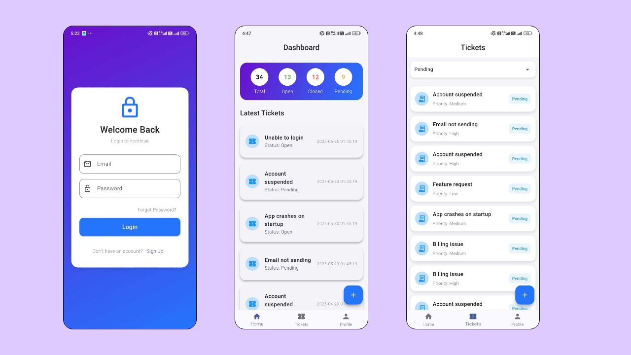 HelpBolt – SaaS Helpdesk & Ticketing Mobile App (Flutter + API) by ...