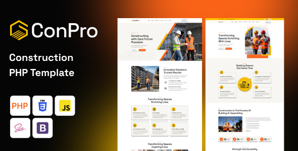 ConPro - Construction PHP Template by Thememx | ThemeForest