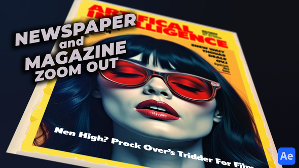 Newspaper Magazine Zoom Out, After Effects Project Files | VideoHive