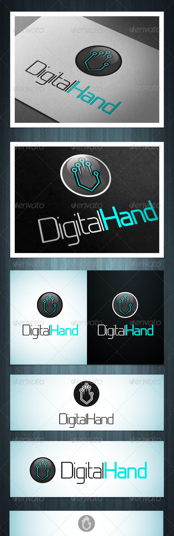 DigitalHand, Logo Templates | GraphicRiver