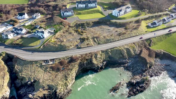 Aerial View of the N56 at Portnablagh Co, Stock Footage | VideoHive