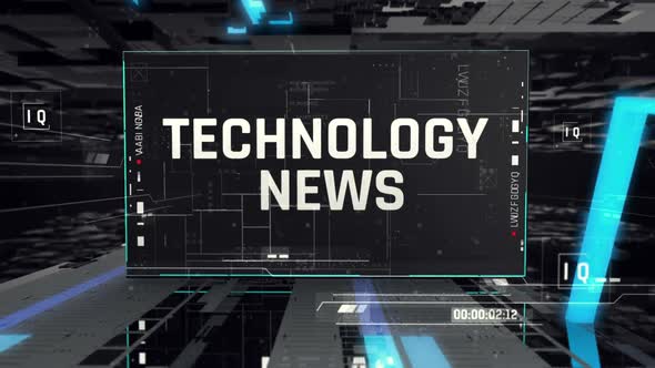 Technology News Bumper With Transition, Motion Graphics | VideoHive