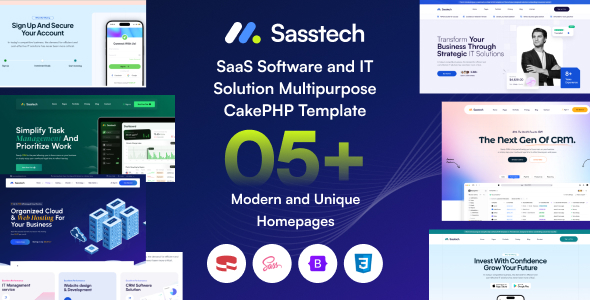 SassTech - CakePHP - SaaS Software & IT Solution Multipurpose Template by wowtheme7