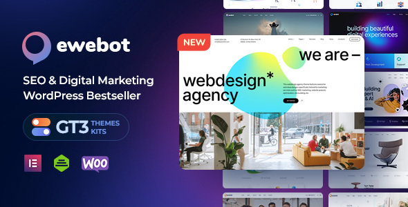 Ewebot - Digital Marketing Agency & SEO WordPress Theme by GT3themes