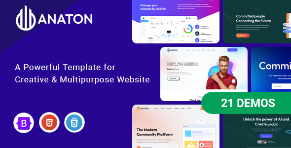 Anaton - Software & SaaS Landing Page by validthemes | ThemeForest