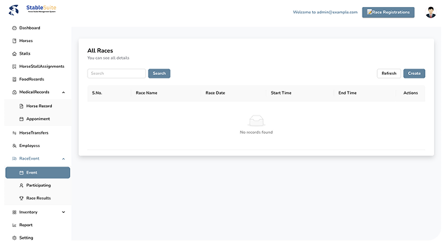 Horse Management System | Horse Racing System | Stable Management ...
