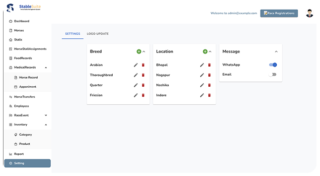 Horse Management System | Horse Racing System | Stable Management ...