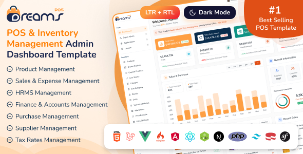 DreamsPOS - POS, Sales Analytics & Inventory Management Dashboard ...