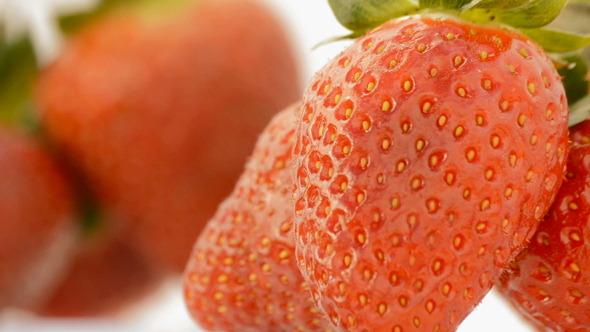 Strawberries Rotating Close Up, Stock Footage | VideoHive