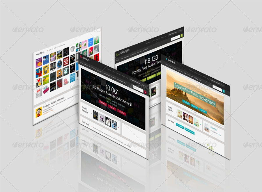 3D Web Page Display Pack V2, Graphics | GraphicRiver
